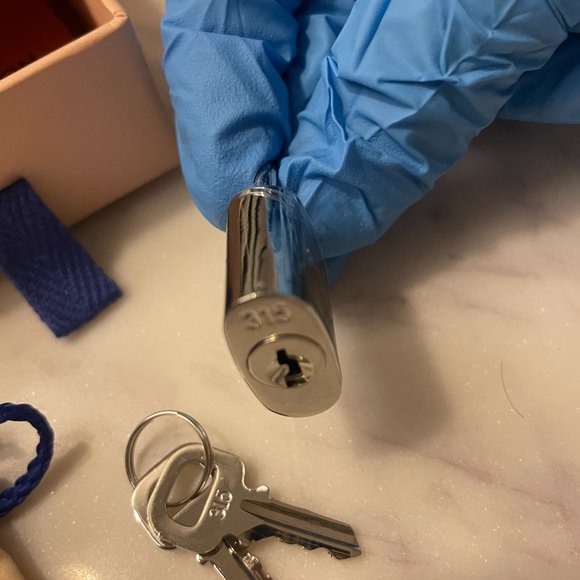 Louis Vuitton | Accessories | Rare Silver Louis Vuitton Lock 2 Keys 35 ...